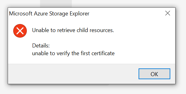 Exception When Using Azurite With Storage Explorer · Issue 430 · Azureazurite · Github