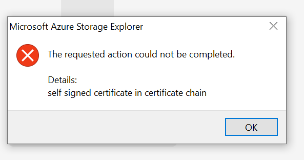 Exception When Using Azurite With Storage Explorer · Issue 430 · Azure Azurite · Github