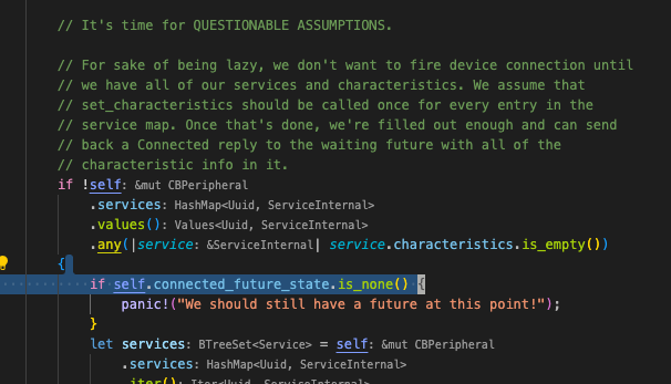 0.9.0 crashes on OSX · Issue #223 · deviceplug/btleplug · GitHub