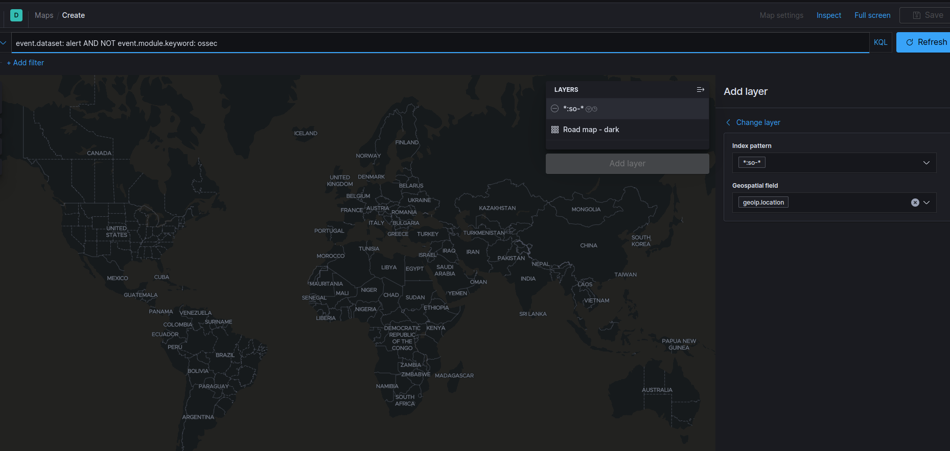 Kibana Map visualization · Security-Onion-Solutions securityonion ...
