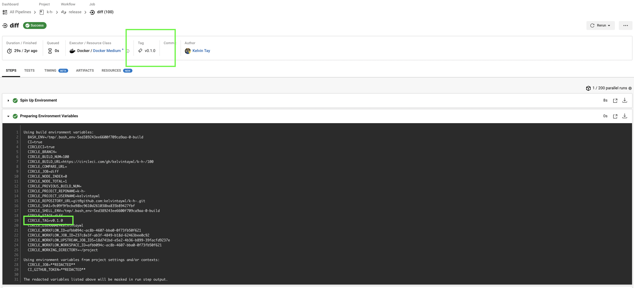 Pattern Matching With When Condition For Workflows Does Not Work For Git Tags · Issue 6375