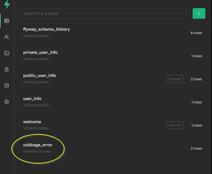 UI cannot display tables from non-public schema · supabase · Discussion #549 · GitHub