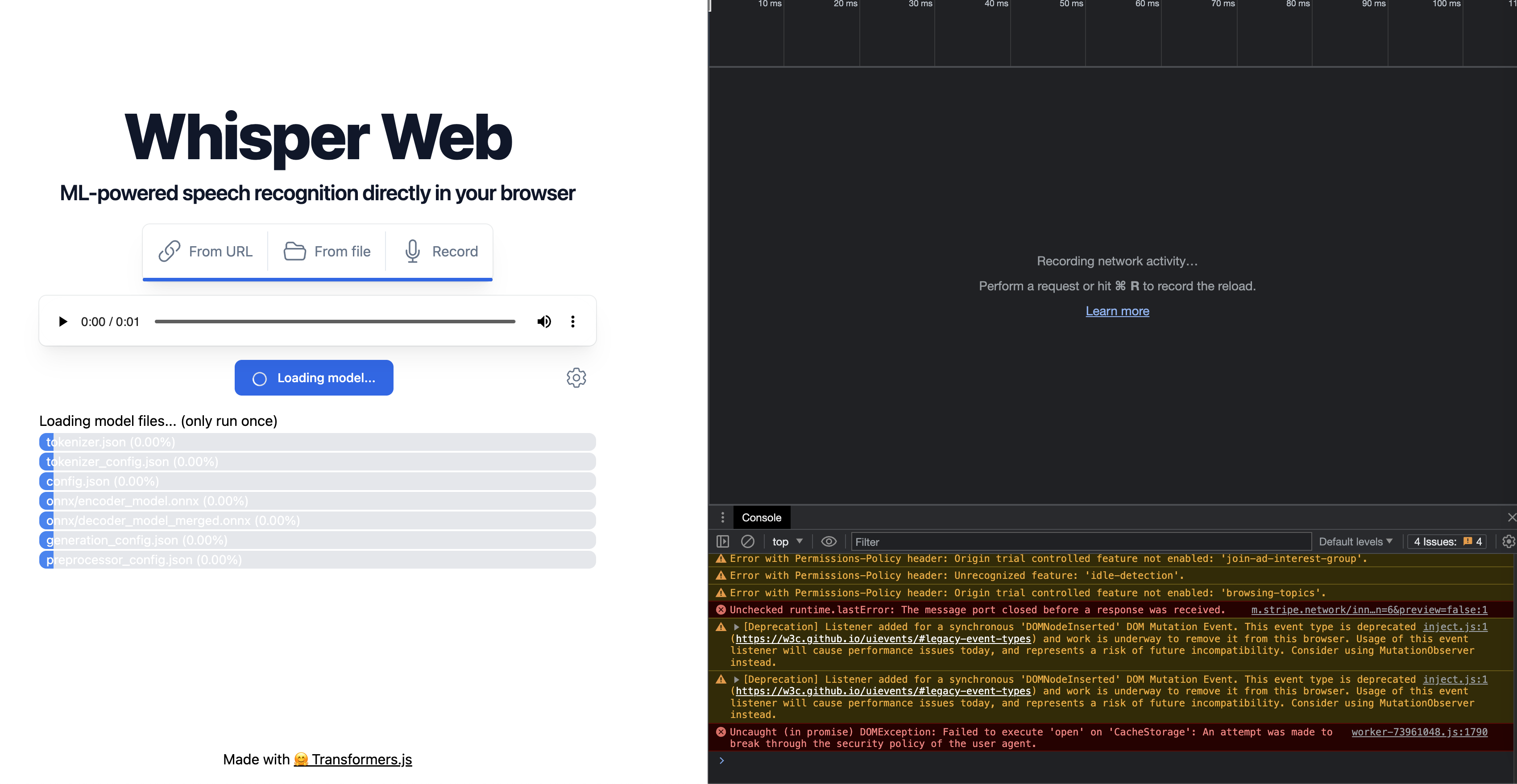Bug Model Fails To Load In Brave With Failed To Execute Open On 