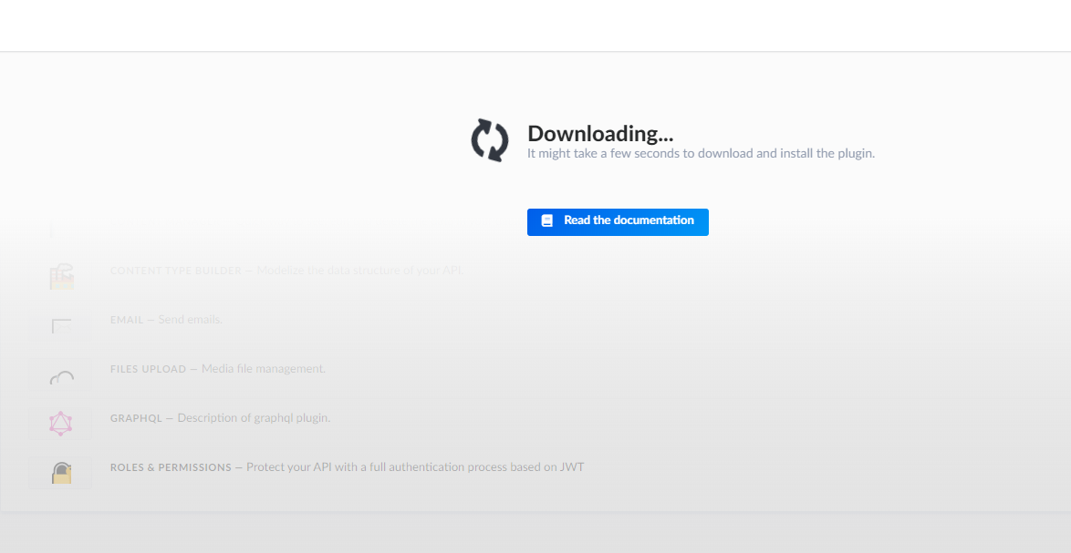 Uninstalling plugins from admin panel shows downloading message · Issue #5490 · strapi/strapi ...