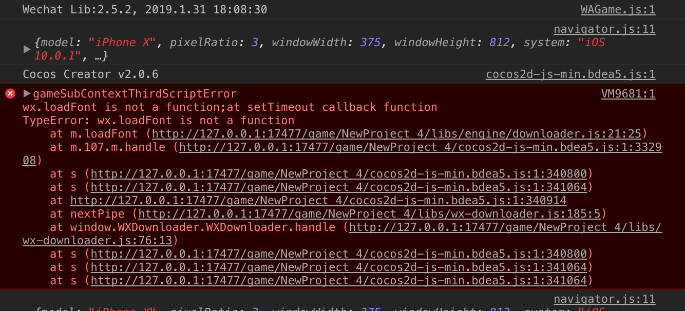 微信小游戏子域项目里无法使用字体 · Issue 3883 · Cocoscocos Engine · Github 8419