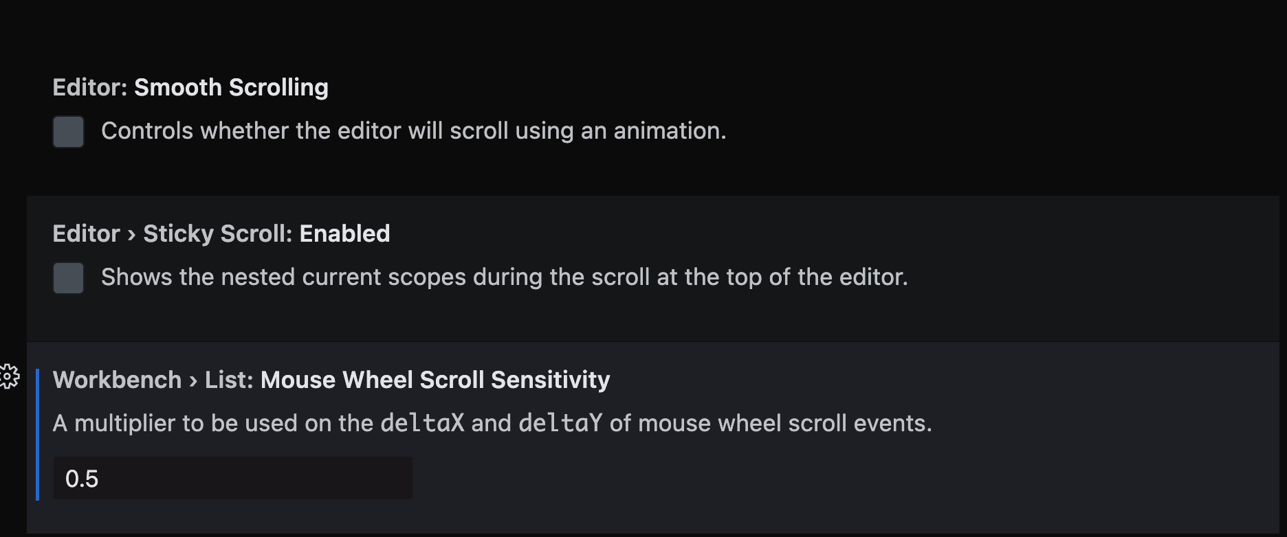 Scrolling Precision · Issue #169787 · microsoft/vscode · GitHub