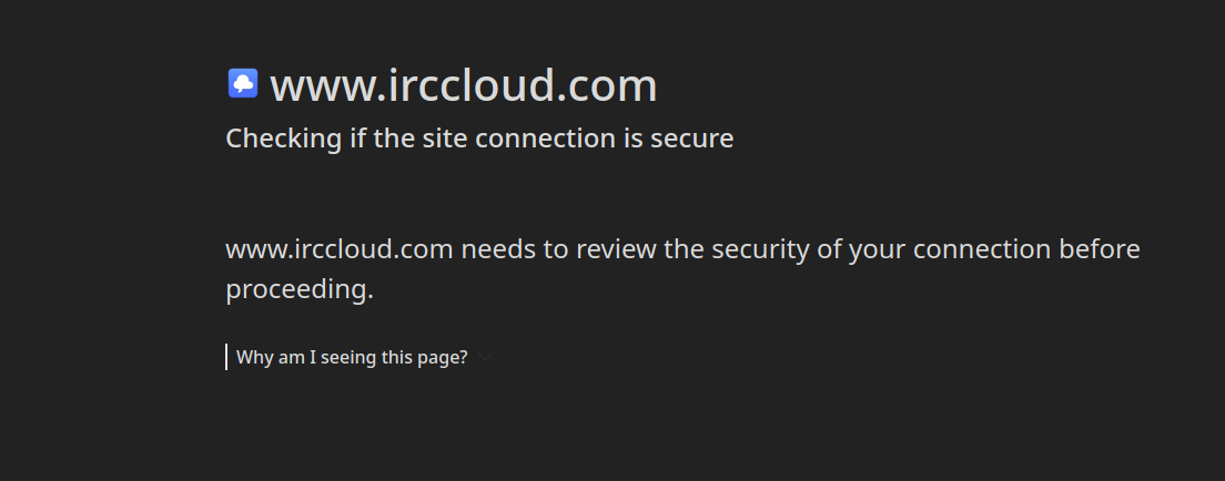 Cloudflare screen is missing the captcha · Issue #196 · irccloud/irccloud-desktop · GitHub