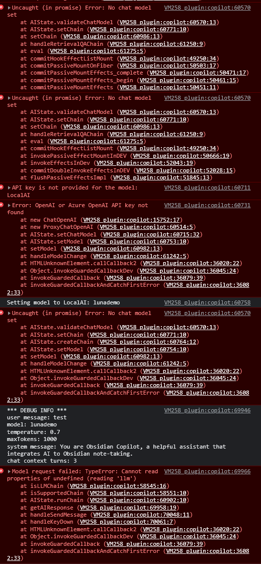 Local AI setup requires filling out irrelevant fields · Issue #138 · logancyang/obsidian-copilot ...