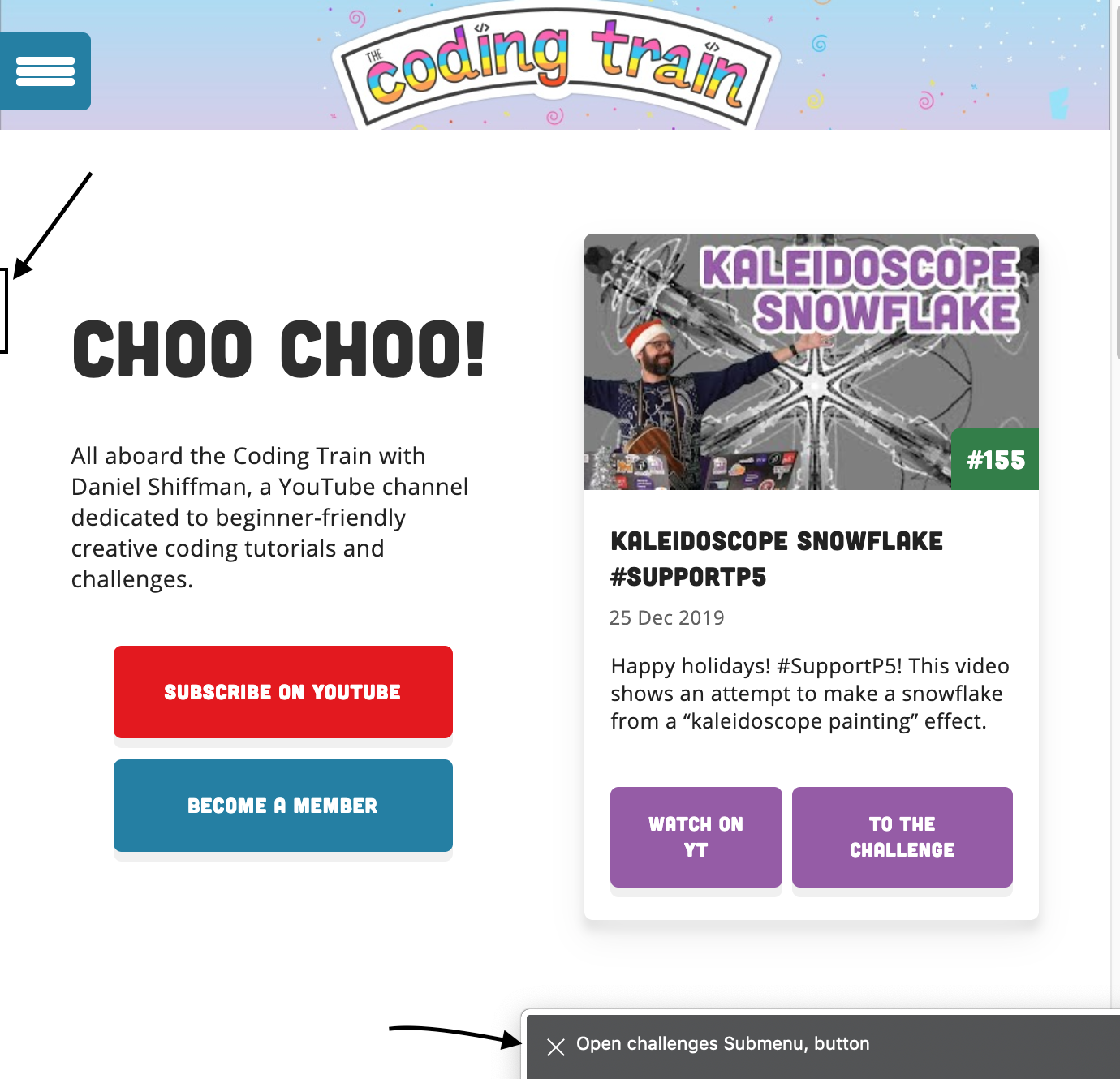 Focus Visible Accessibility Issue · Issue 2050 · Codingtrain Website Archive · Github