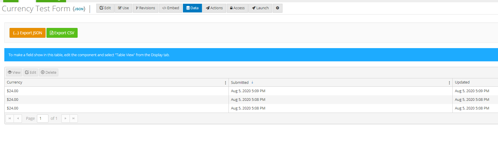 [BUG] Currency component - Unique validation does not work · Issue #1054 · formio/formio · GitHub