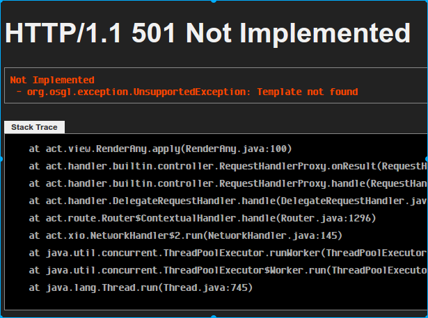 Improve error message when template not found · Issue #258 · actframework/actframework · GitHub