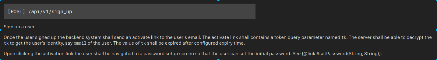 Api Doc Set Maximum Length For The Description Width · Issue 588 · Actframework Actframework