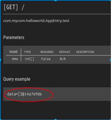 API Doc - sample query data issue with array type · Issue #1257 · actframework/actframework · GitHub