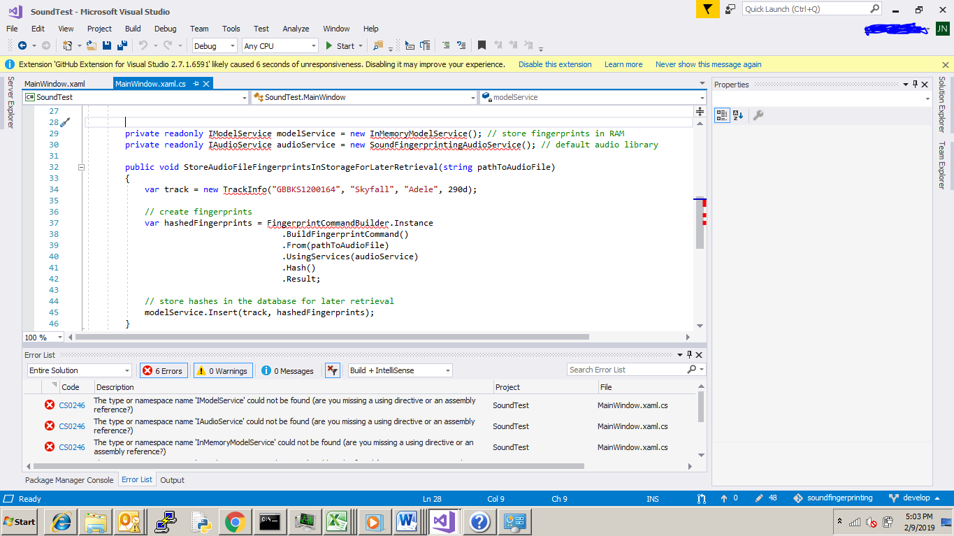Unable to run project · Issue #113 · AddictedCS/soundfingerprinting ...