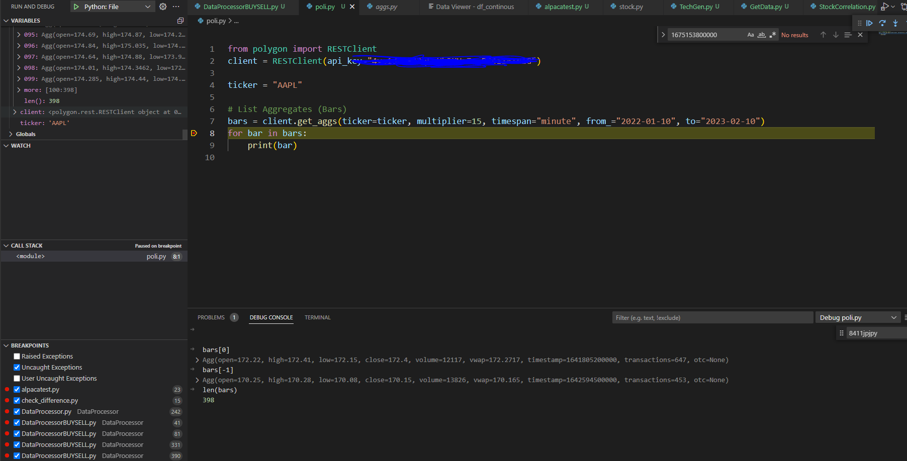 Can't get more than 10 days of data for intraday · Issue #387 · polygon-io/client-python · GitHub
