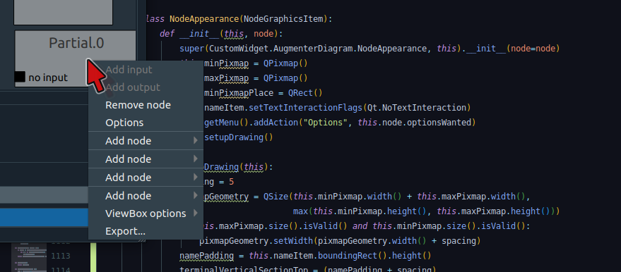 Flowchart context menu shows redundant submenu. · Issue #1059 · pyqtgraph/pyqtgraph · GitHub