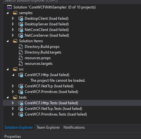 Source code not compiling · Issue #128 · CoreWCF/CoreWCF · GitHub