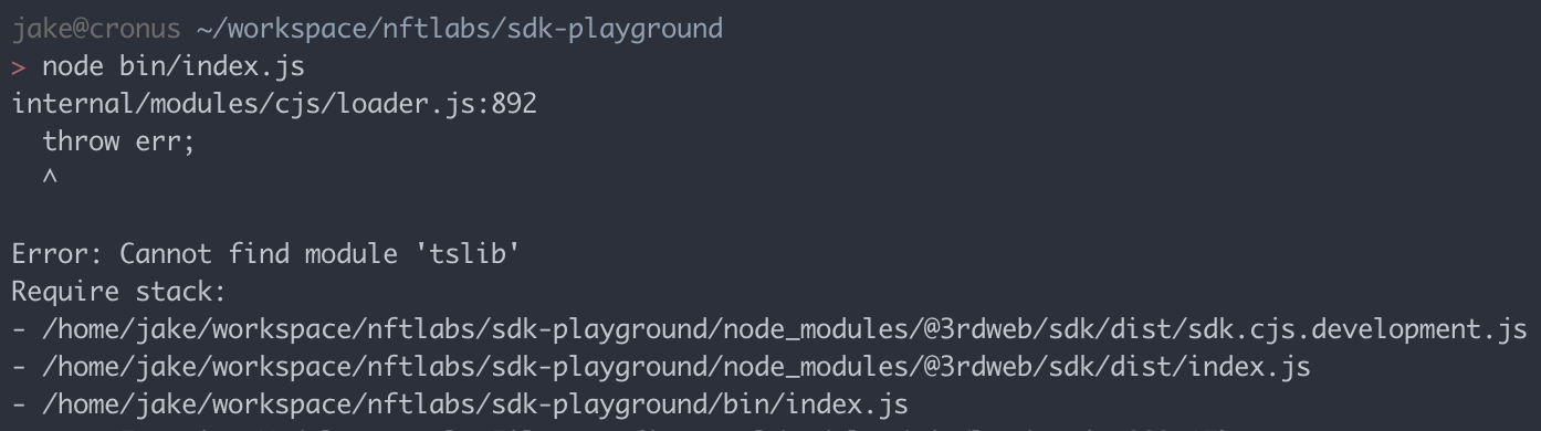 Tslib Regression · Issue 48 · Thirdweb Devtypescript Sdk · Github 5392