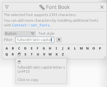 Font Book demo displays wrong glyph for some characters · Issue #1284 · emilk/egui · GitHub