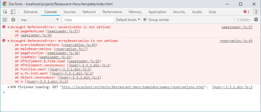 Template : ReferenceError with global external (module/helper/template ...