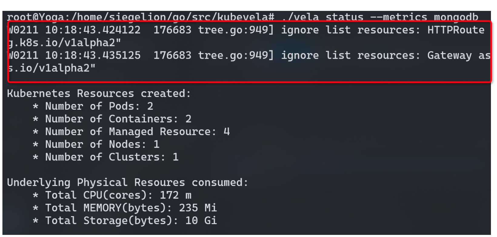 Hide the output of the warning log while the CLI tool is working · Issue #5561 · kubevela ...