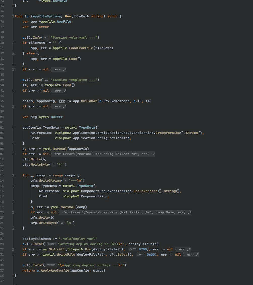 [Refactor] merge run function in `vela up` and `application.Run` · Issue #468 · kubevela ...
