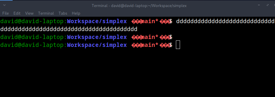 first prompt line disappears on line break in git folders · Issue ...