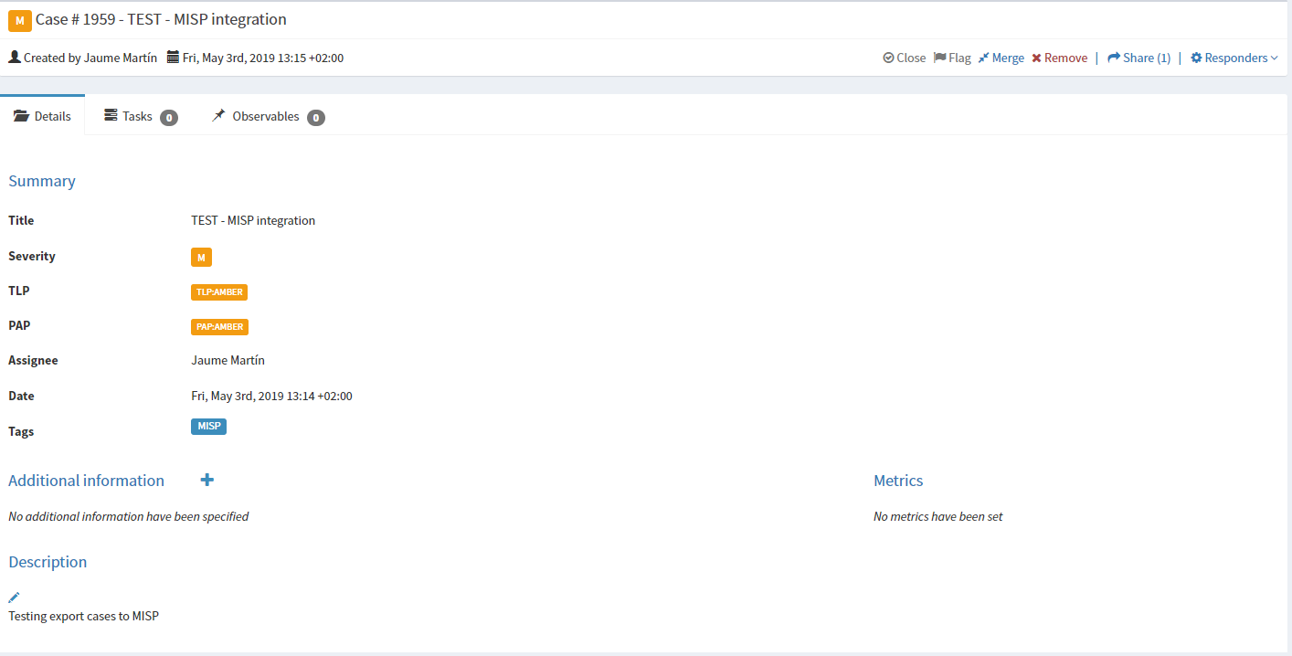 Misp Export Failing With Invalid Event Reason · Issue 963 · Thehive Projectthehive · Github
