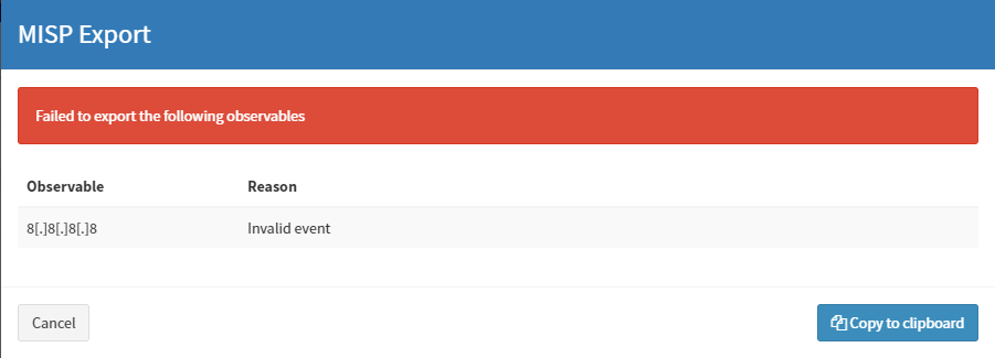 Misp Export Failing With Invalid Event Reason · Issue 963 · Thehive Projectthehive · Github