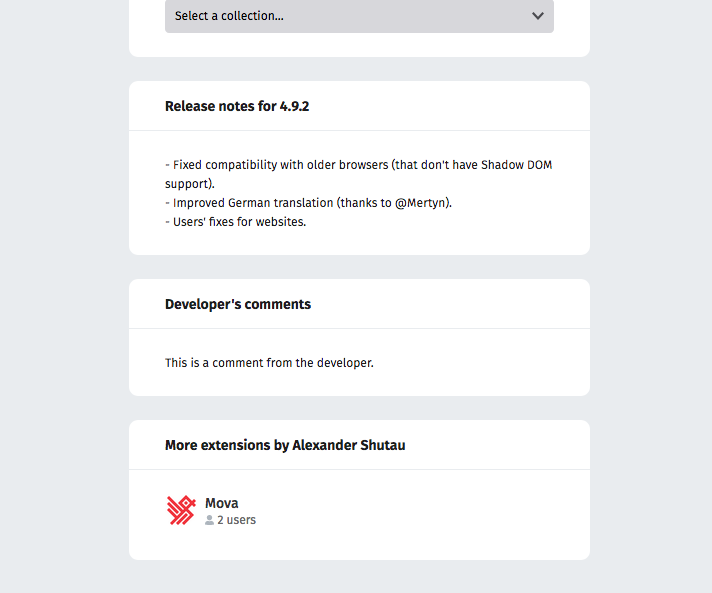 Add Developers Comments To Add On Detaildescription · Issue 10571 · Mozillaaddons · Github 8874