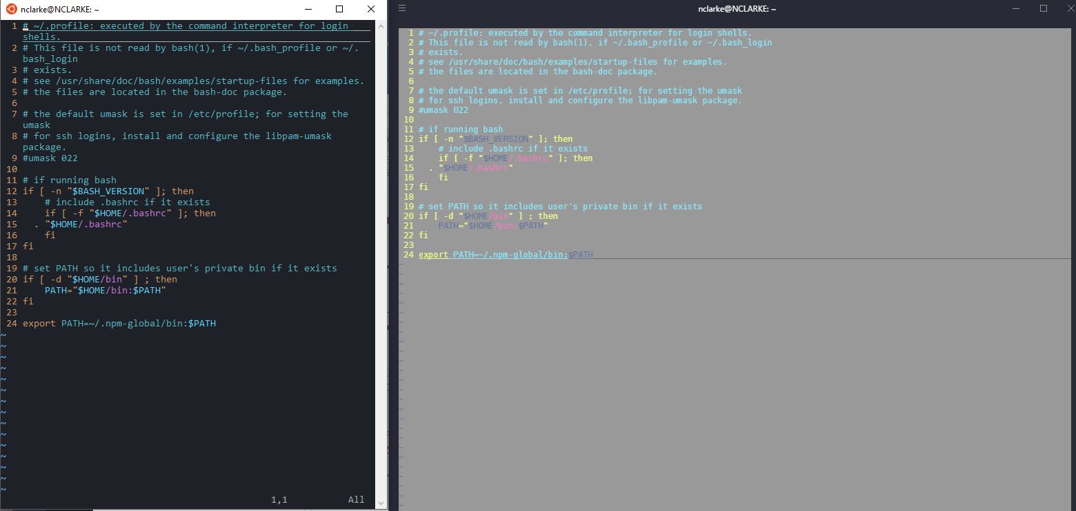 ls --color and vim incorrect colors · Issue #2378 · microsoft/WSL · GitHub