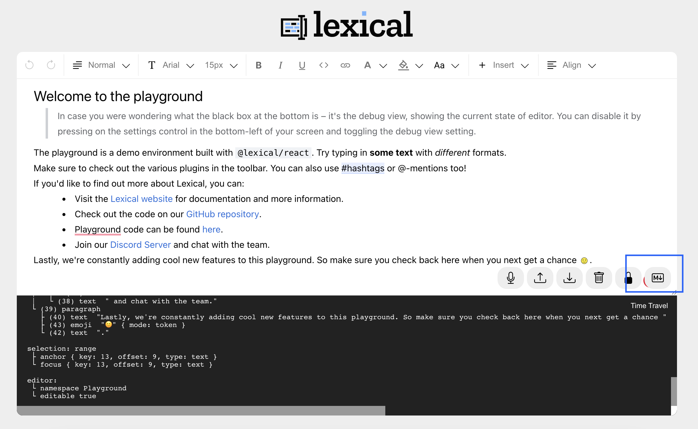 Bug: stacking bug with grammerly playground demo · Issue #3180 · facebook/lexical · GitHub