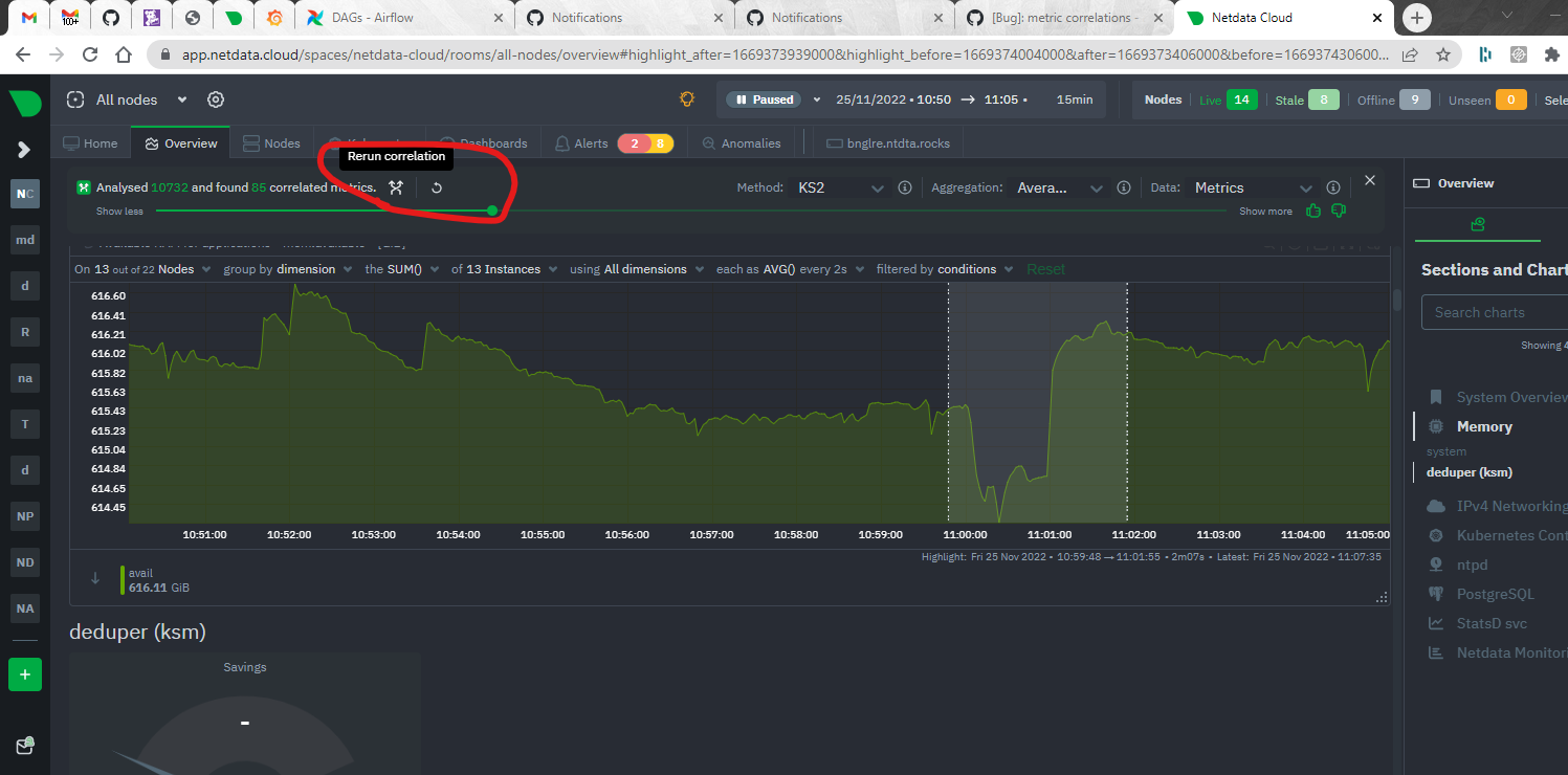 [Bug]: metric correlations - adjusting highlight should retrigger it · Issue #676 · netdata ...