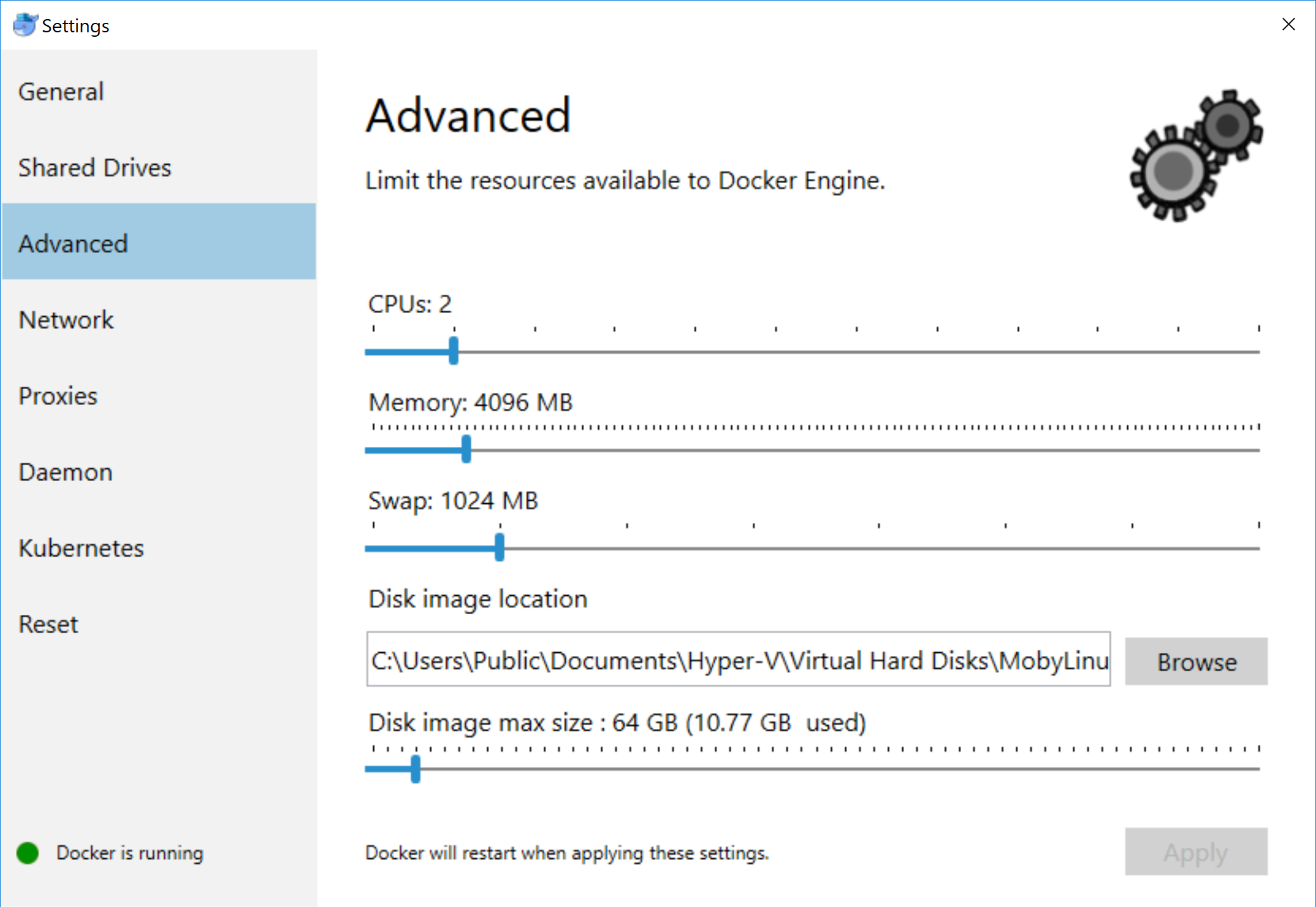 I want to control VM settings from PowerShell · Issue #3178 · docker/for-win · GitHub