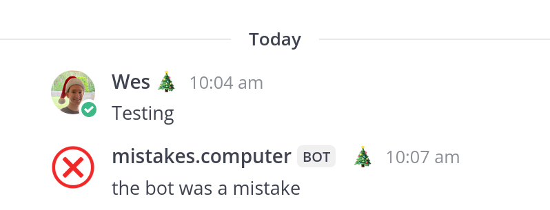 Custom status emoji of user is shown on bot message triggered by slash command · Issue #19415 ...