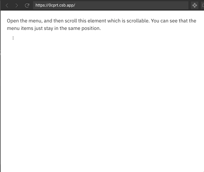 Overflowmenu Positioning Fixed Within Scrollable Elements · Issue 7240 · Carbon Design System