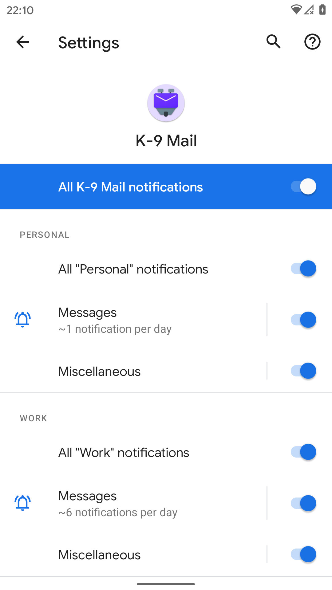 No notification settings android 11 S10+ · Issue #5244 · thunderbird/thunderbird-android · GitHub