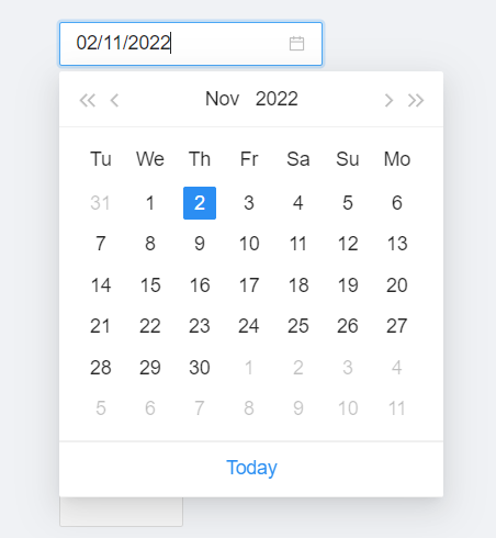 URGENT: DatePicker day of week off by one · Issue #2851 · ant-design ...