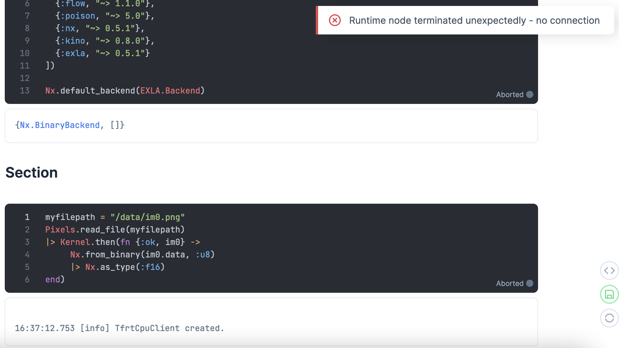 EXLA Nx.as_type(:f16) broken in livebook docker image · Issue #2147 ...