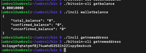 `bin/lncli getnewaddress` not working · Issue #876 · getumbrel/umbrel · GitHub