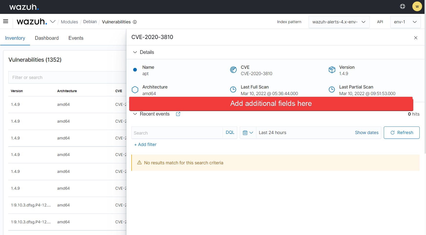 Agent's vulnerability inventory detail · Issue #3890 · wazuh/wazuh-dashboard-plugins · GitHub