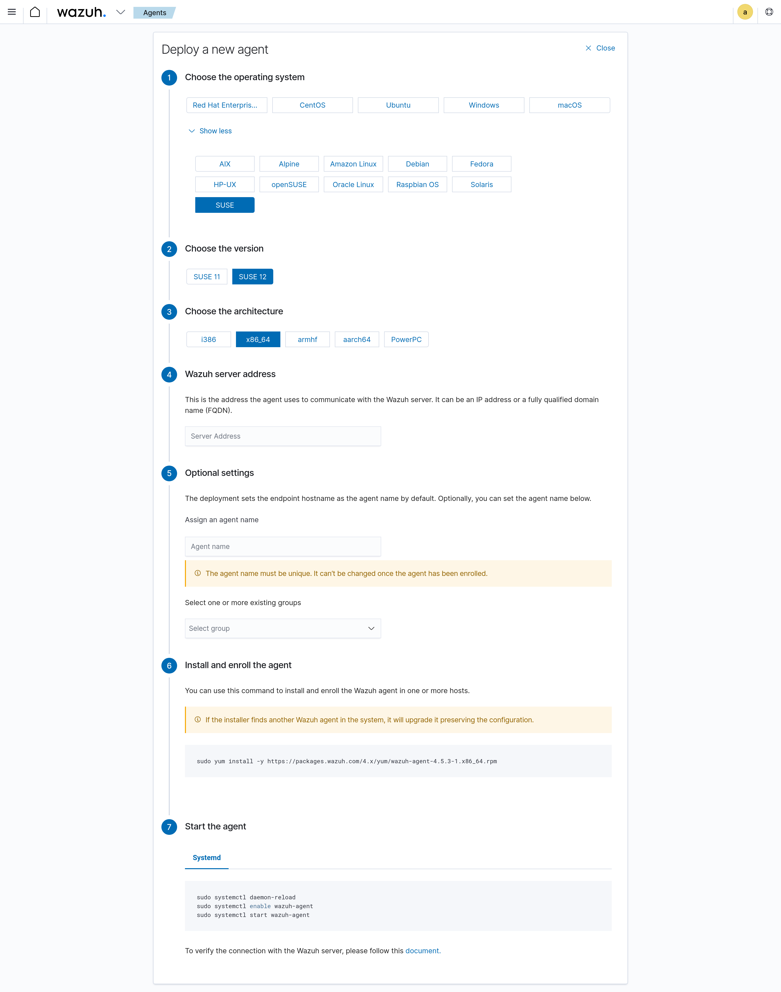Fix Deploy Agent Command For Suse · Issue 5924 · Wazuhwazuh Dashboard Plugins · Github