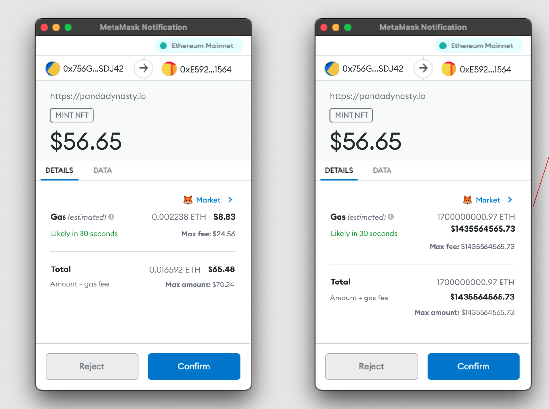 Confirm transaction screen - wrapping lengthier value · Issue #12598 ...