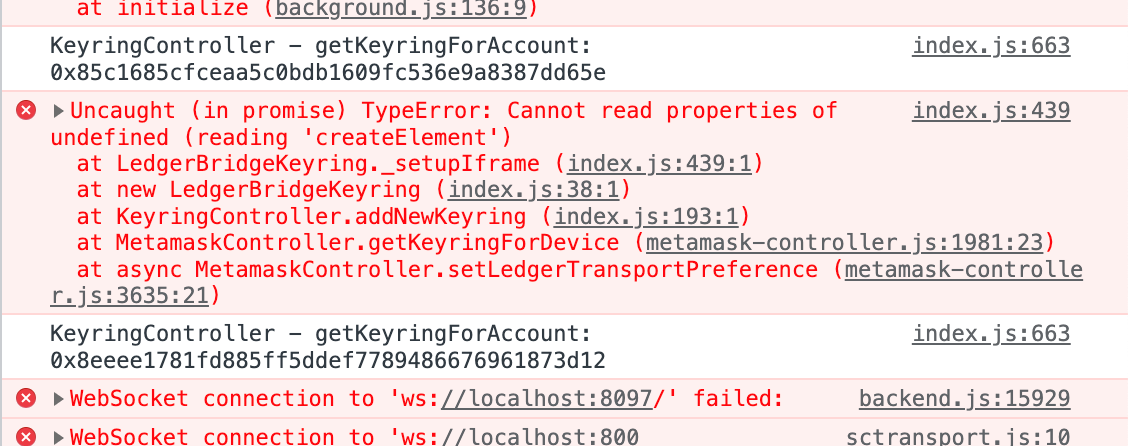 MV3: fix ledger keyring issue · Issue #14183 · MetaMask/metamask-extension · GitHub