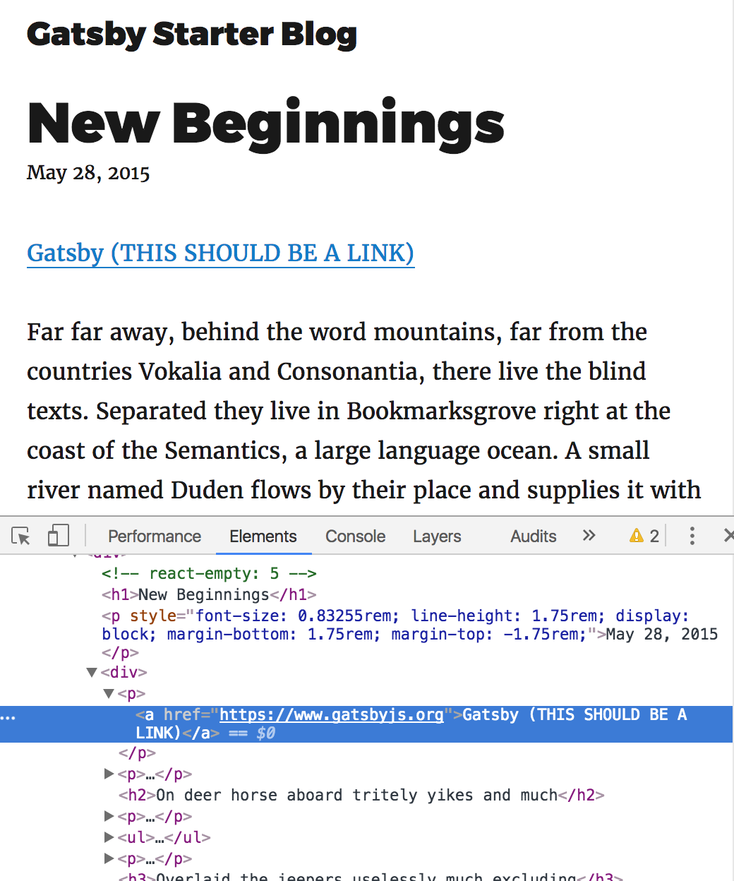 [gatsby-transformer-remark] Content of inline HTML tags from markdown source is outside of tags ...
