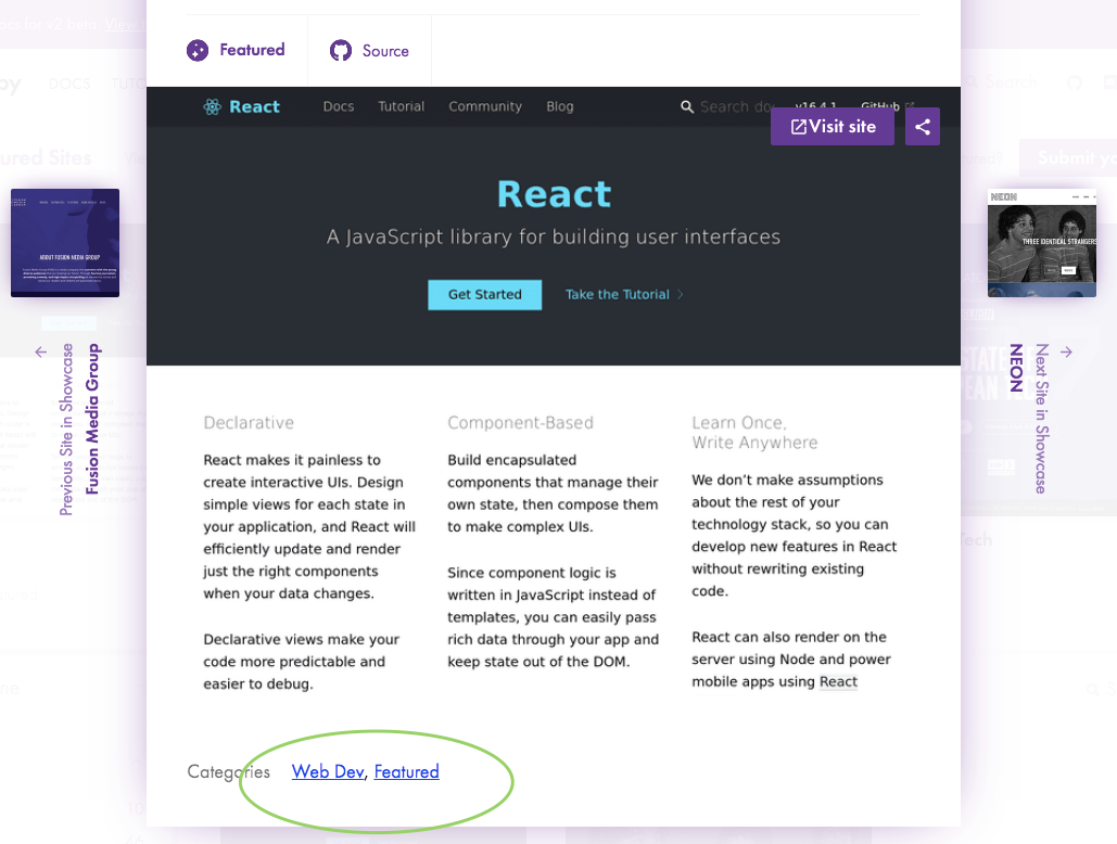 [www/showcase] Allow categories on cards to be clicked · Issue #6745 · gatsbyjs/gatsby · GitHub