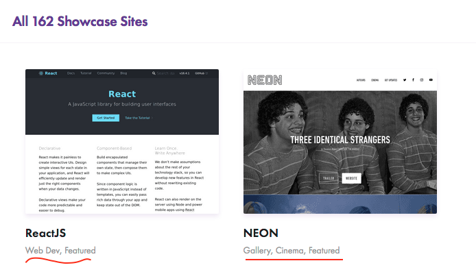 [www/showcase] Allow categories on cards to be clicked · Issue #6745 · gatsbyjs/gatsby · GitHub