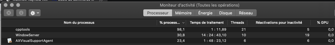 cpptools up to 99.5% of processor time on macos · Issue #5273 · microsoft/vscode-cpptools · GitHub