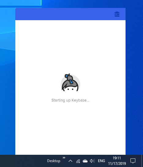 The app hangs while starting in Windows 10 v.1903 · Issue #21057 · keybase/client · GitHub