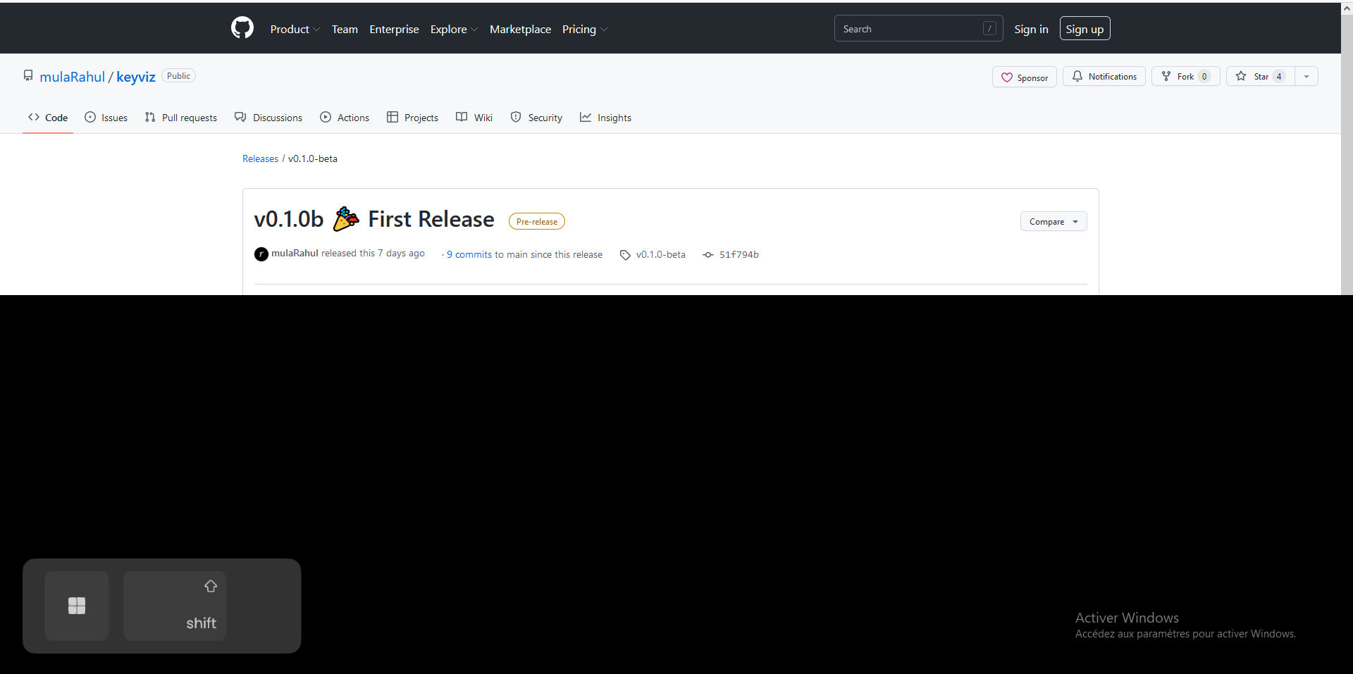 Half screen black · Issue #2 · mulaRahul/keyviz · GitHub
